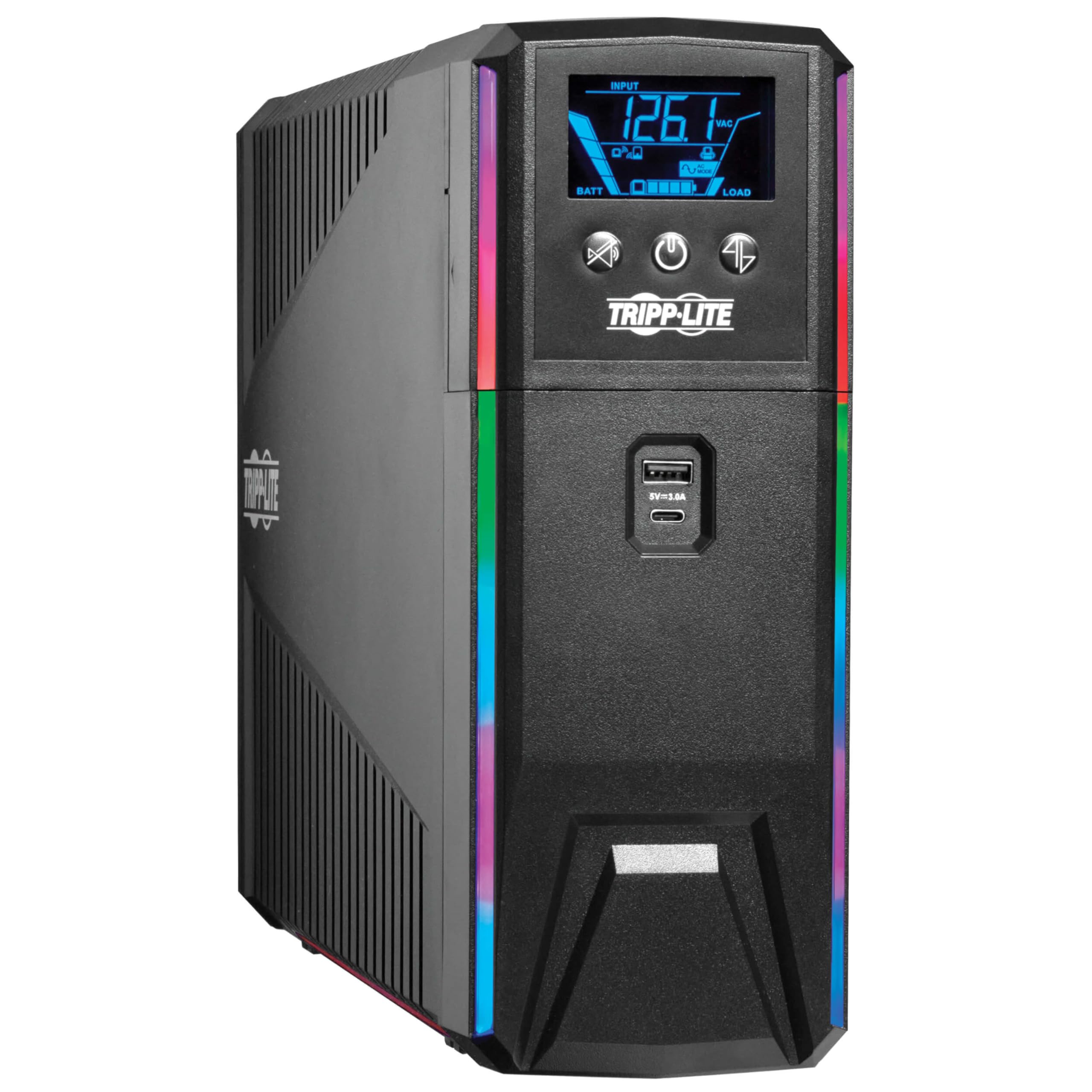 Tripp Lite Pure Sine Wave Rgb Gaming Ups Battery Backup 1500va 900w