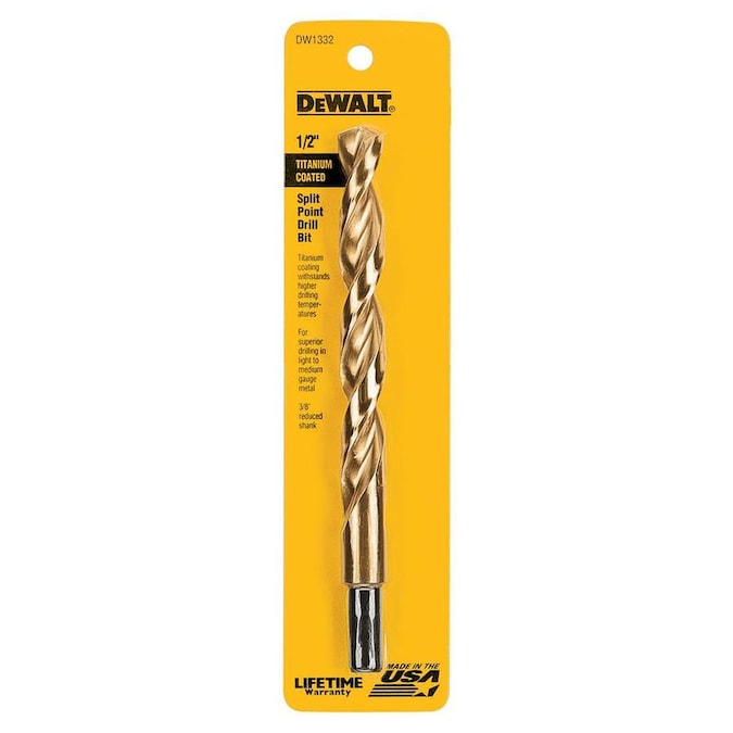 DeWALT 1/2" x 5-7/8" Titanium Twist Drill Bit