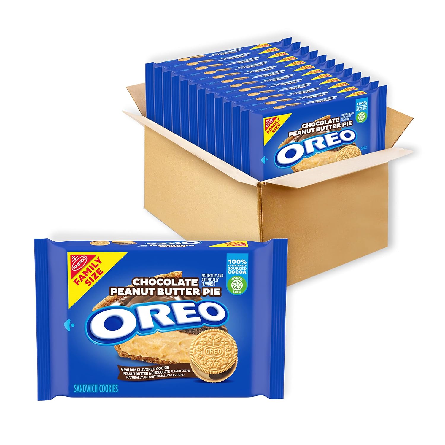 12-Pack 17-Oz Oreo Chocolate Sandwich Cookies (Various Flavors)