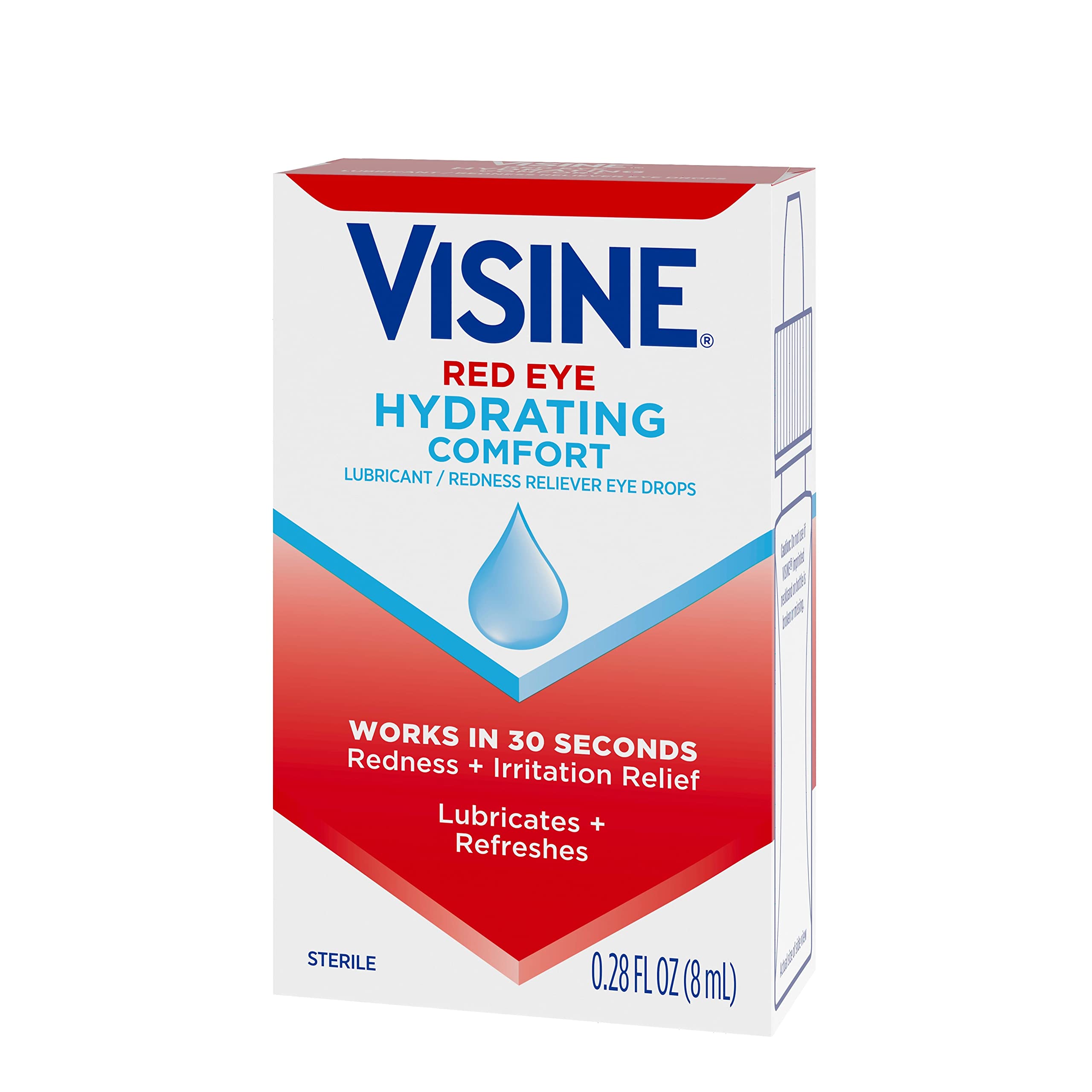 $2.99 Visine Red Eye Hydrating Comfort Redness Relief Lubricating Eye ...