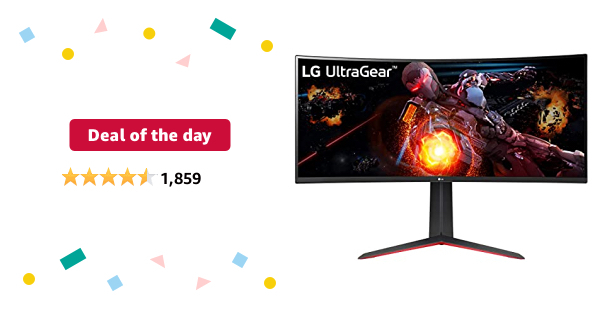 LG UltraGear QHD 34-Inch Curved Gaming Monitor 34GP63A-B, VA with HDR ...