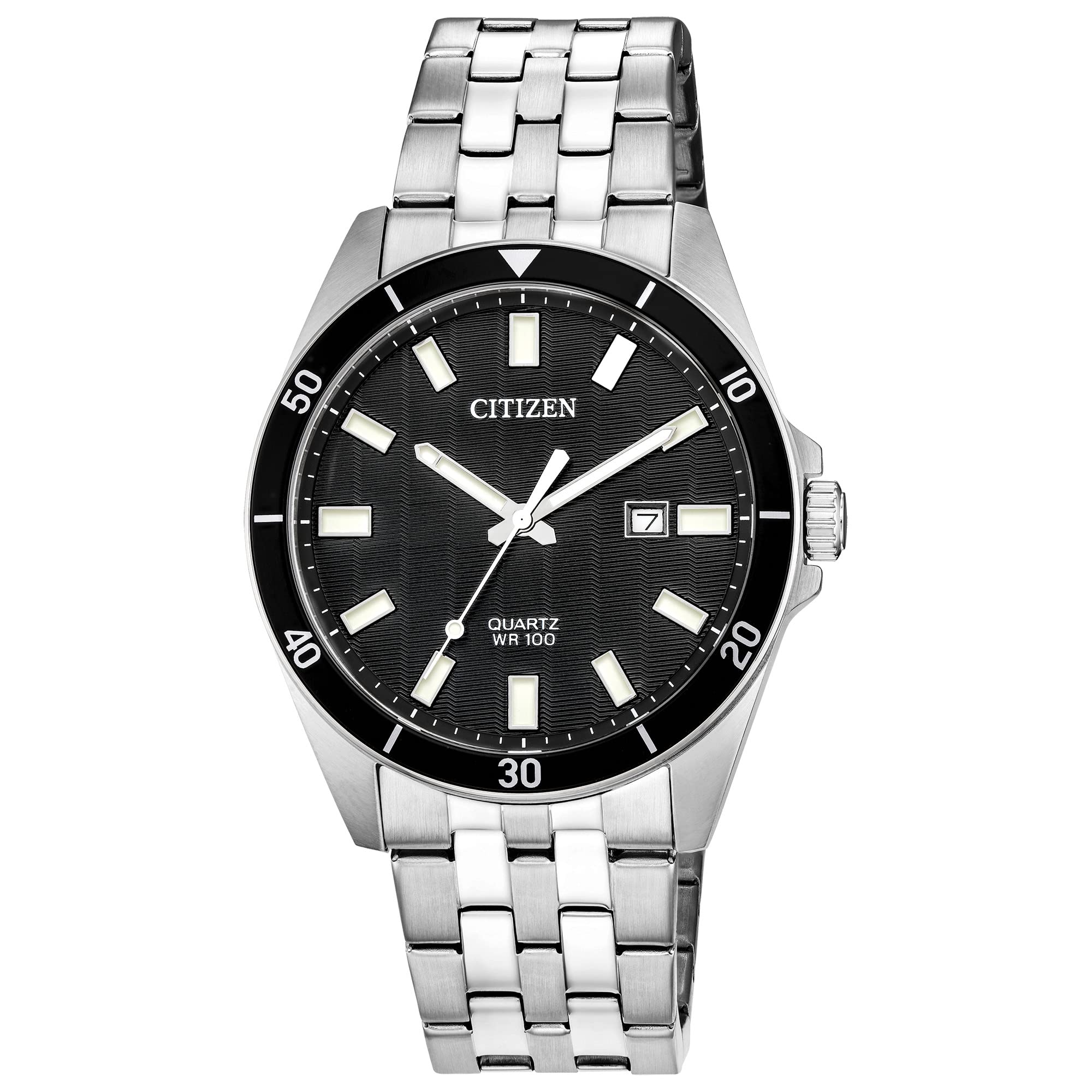 Citizen Quartz Men's Classic Silver-Tone Watch (Stainless Steel)