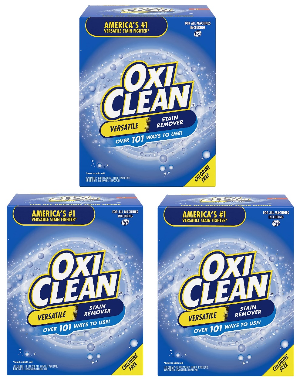 OxiClean: 7.22-lbs Laundry Stain Remover 3 for $30.90 ($10.30 each), 5 ...