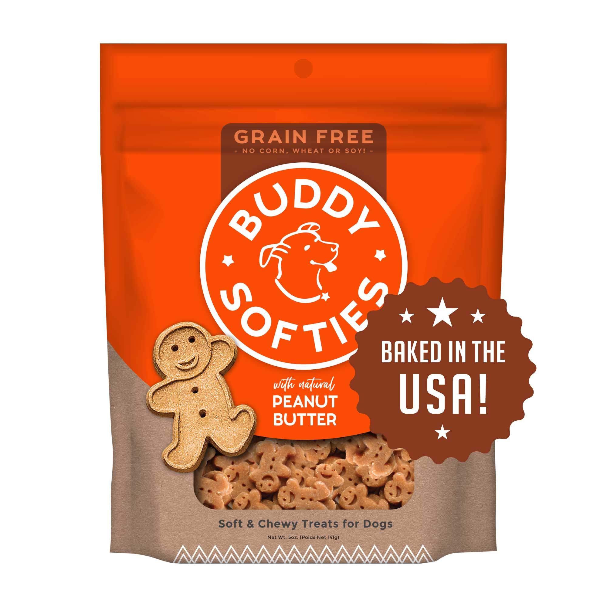 5-Oz Buddy Softies Soft & Chewy Dog Treats (Peanut Butter)