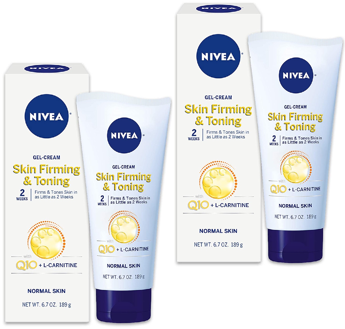 6.7-Oz Nivea Skin Firming & Toning Gel Cream w/ Q10 + L-Carnitine 2 for ...