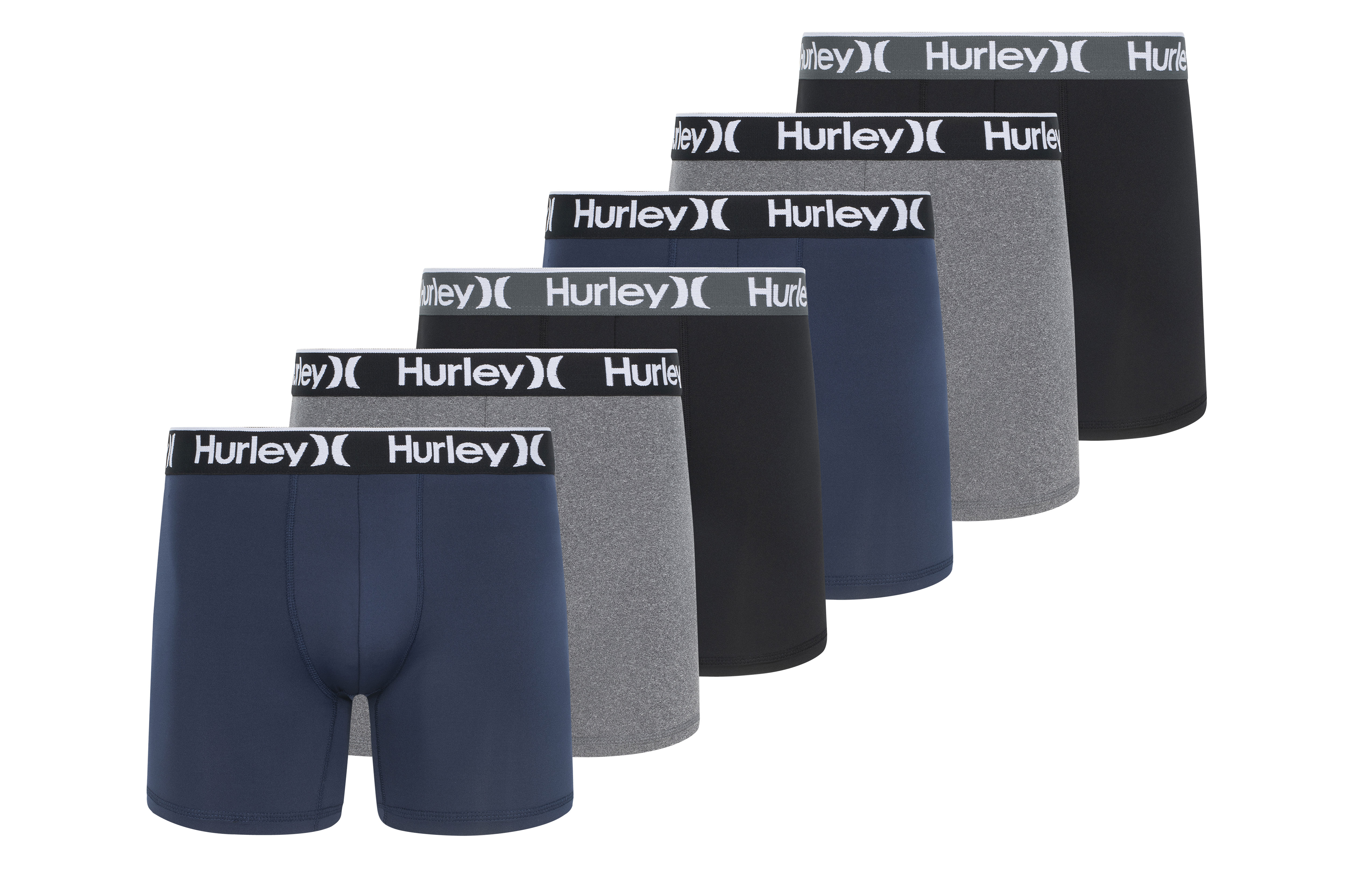 6-Pack Hurley Men's Regrind Boxer Briefs (various colors/sizes) $23 ($3 ...