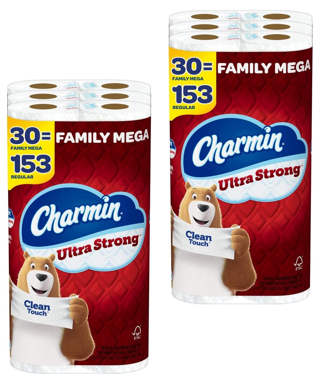 30 Ct Charmin Family Mega Rolls Toilet Paper Ultra Strong Or Ultra