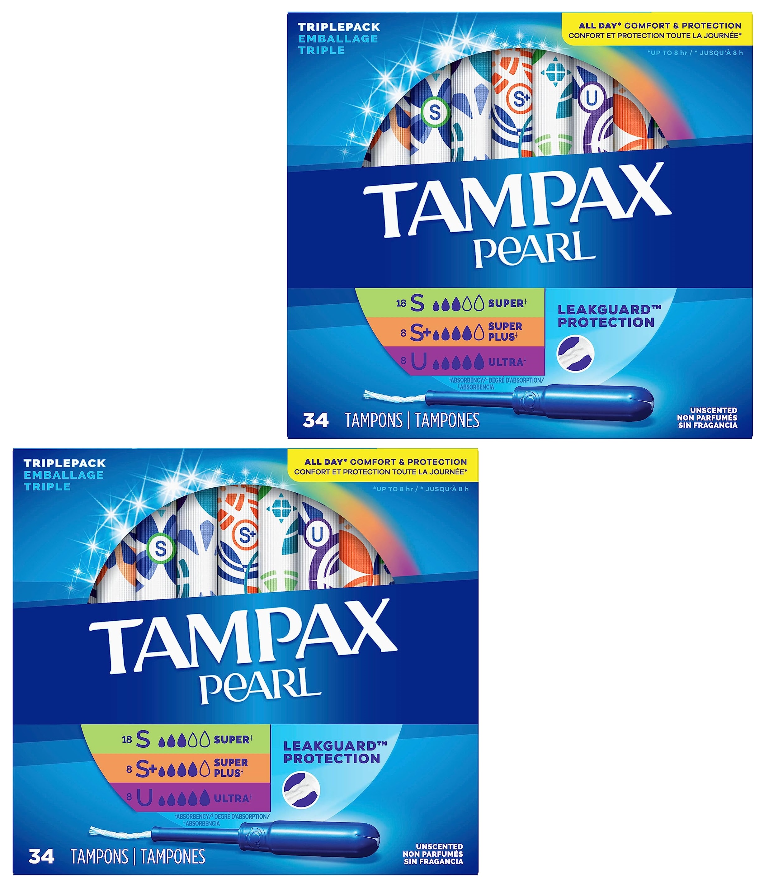 34-Count Tampax Pearl Tampons (Trio Pack)