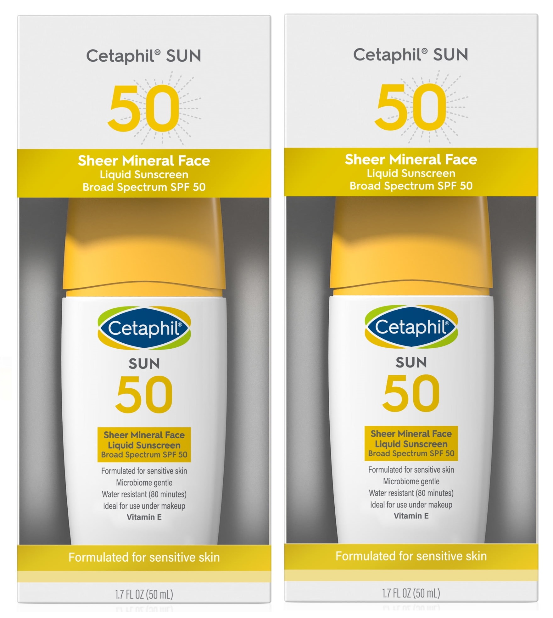1.7-Oz Cetaphil Sheer Mineral SPF 50 Facial Liquid Sunscreen 2 for $15. ...