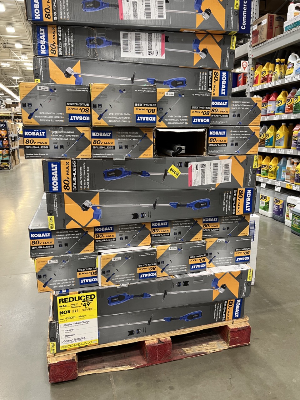 Kobalt 80-Volt Max 16-in Straight Cordless String Trimmer (Battery ...