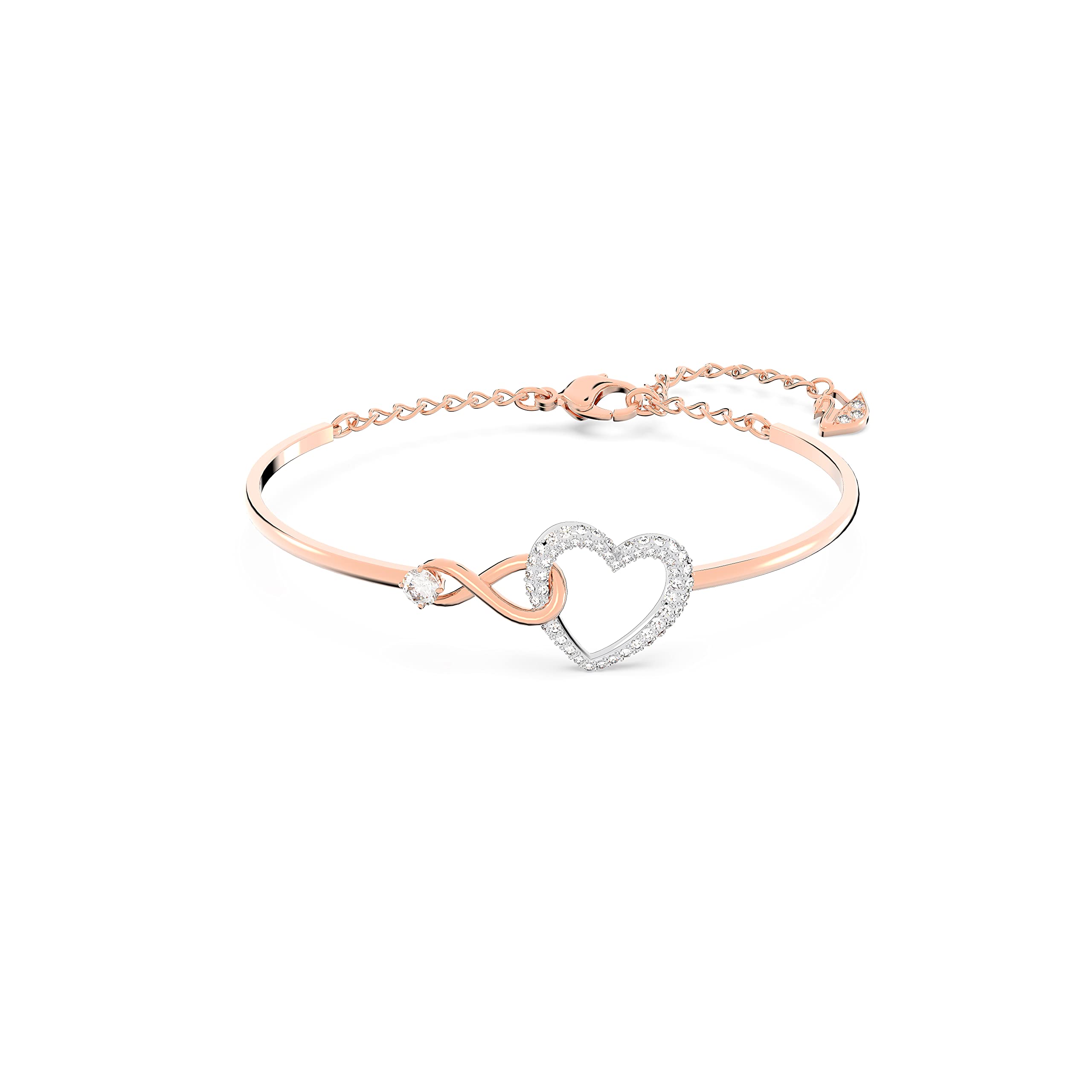 $67.10: Swarovski Infinity Heart Jewelry Collection, Bangle Bracelet