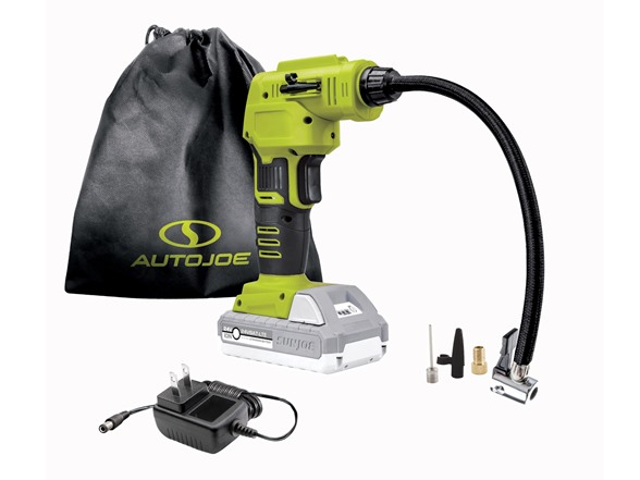 Auto Joe 24V IONMAX Cordless Air Compressor Kit w/ 2.0-Ah Battery & Charger