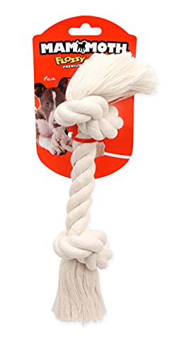 Mammoth Dog Flossy Chews 100% Cotton White Rope Bone: 19" $5.50, 12"