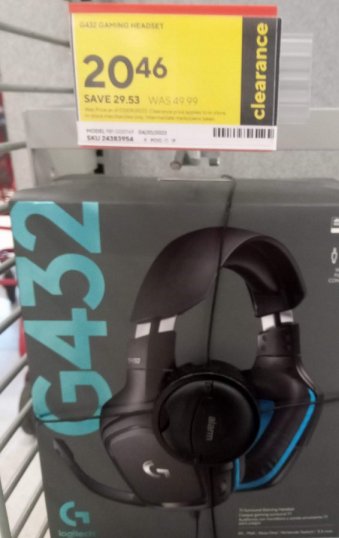 Logitech G432 DTS:X 7.1 Surround Sound Gaming Wired Headset Staples B&M ...