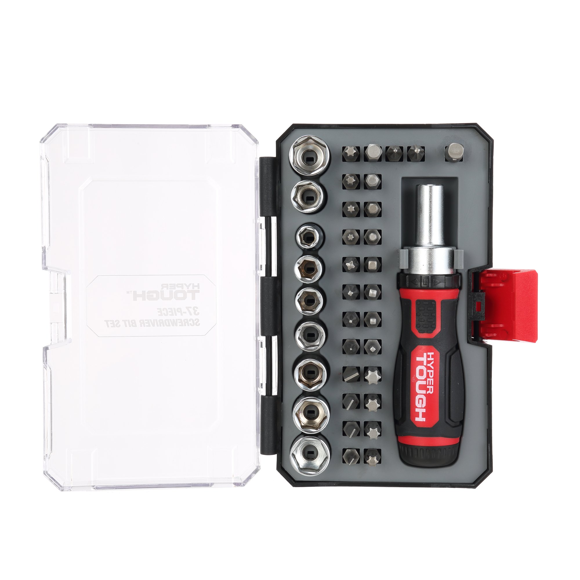 37-Piece Hyper Tough Ratchet Multi-type Screwdriver Set