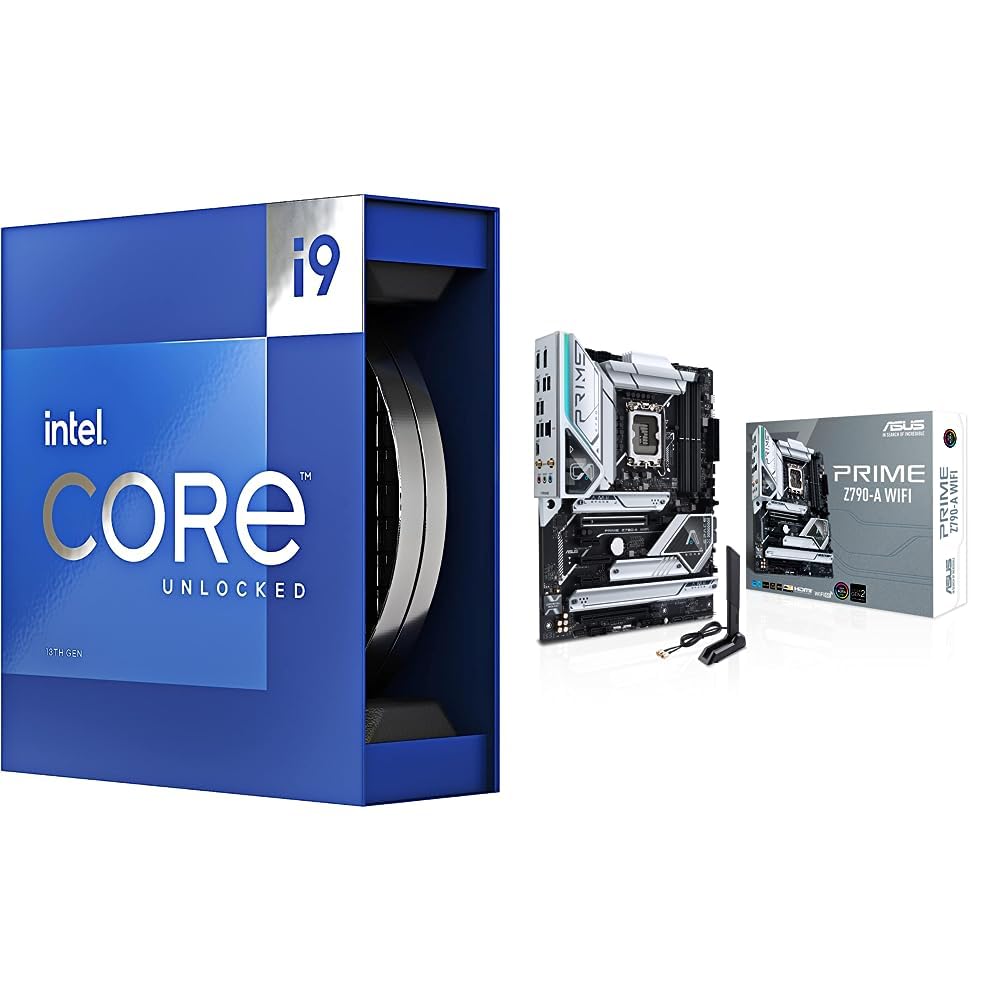 Intel Core I9 13900K CPU Unlocked ASUS Prime Z790 A WiFi 6E Motherboard