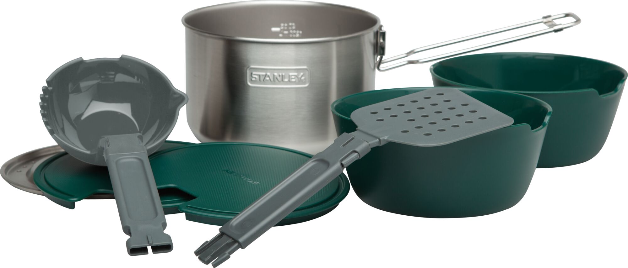 8-Piece Stanley Adventure All-in-One Two Bowl Camp Cook Set (Stainless ...