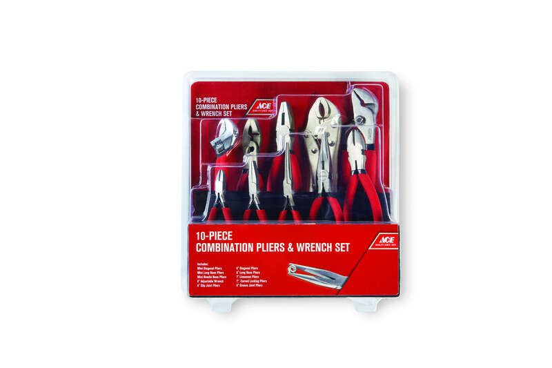 10-Piece Ace Carbon Steel Combination Pliers & Wrench Set $20 or less w ...