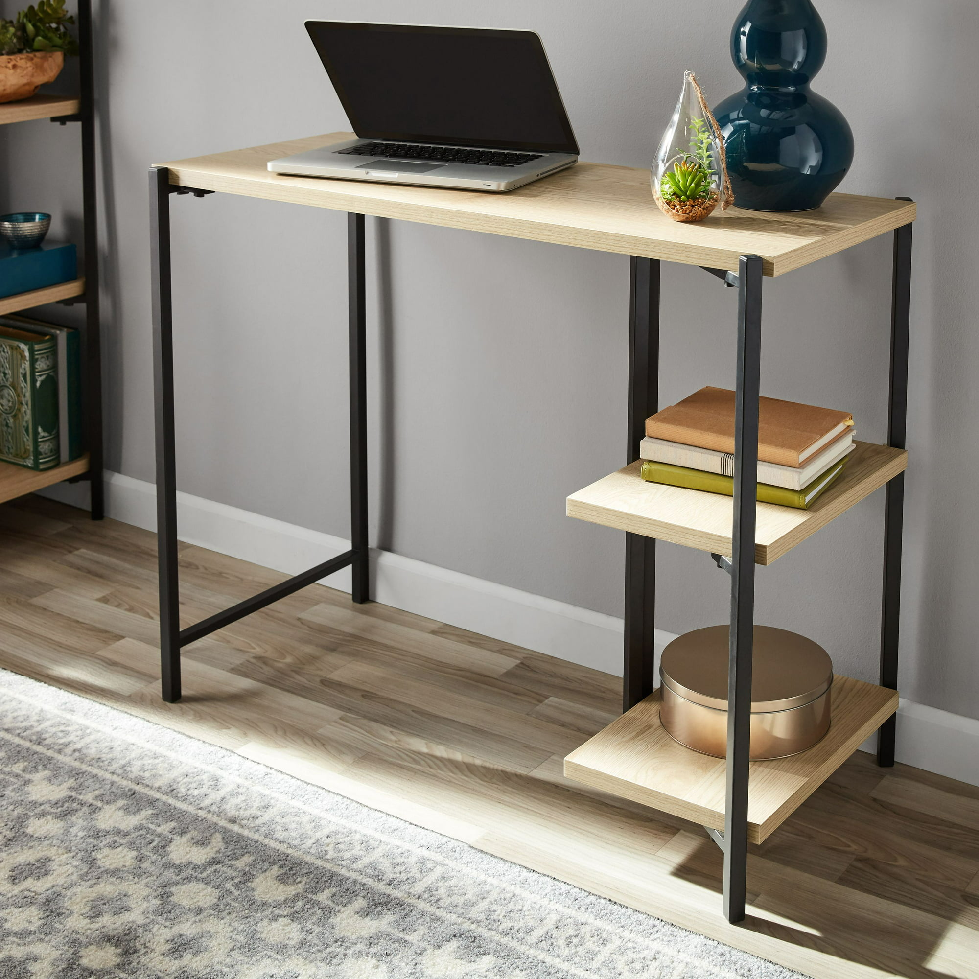Mainstays No Tools Desk (Natural Wood Finish) $45 + Free Shipping