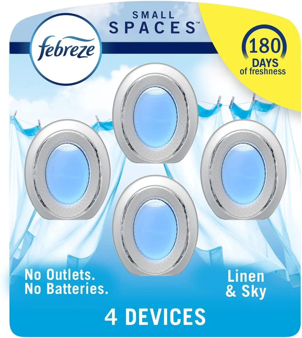 4-Count Febreze Small Spaces Air Fresheners (Various Scents)