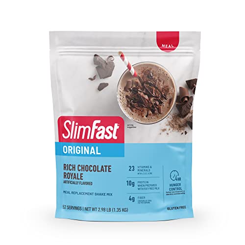 2.98-Lb SlimFast Meal Replacement Powder (52 Servings, Original Rich ...