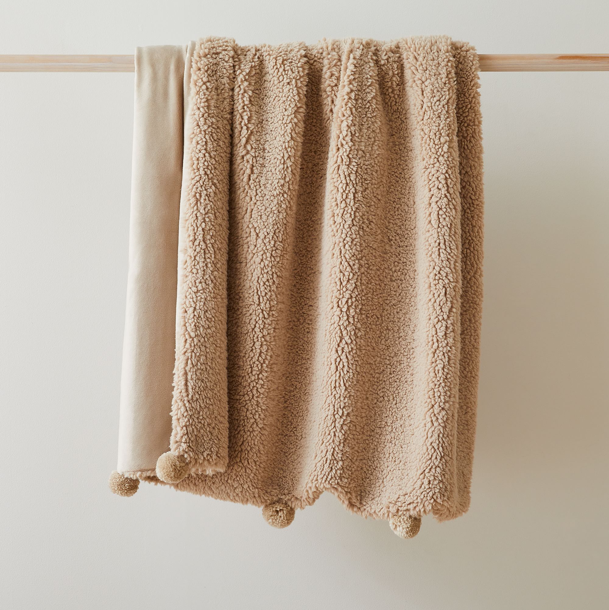 50" x 60" St. Jude Sherpa Pom Pom Throw Blanket (Sable) $21.25 + Free ...