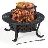 28" Mainstays Owen Park Round Wood Burning Fire Pit $35 + Free Shipping