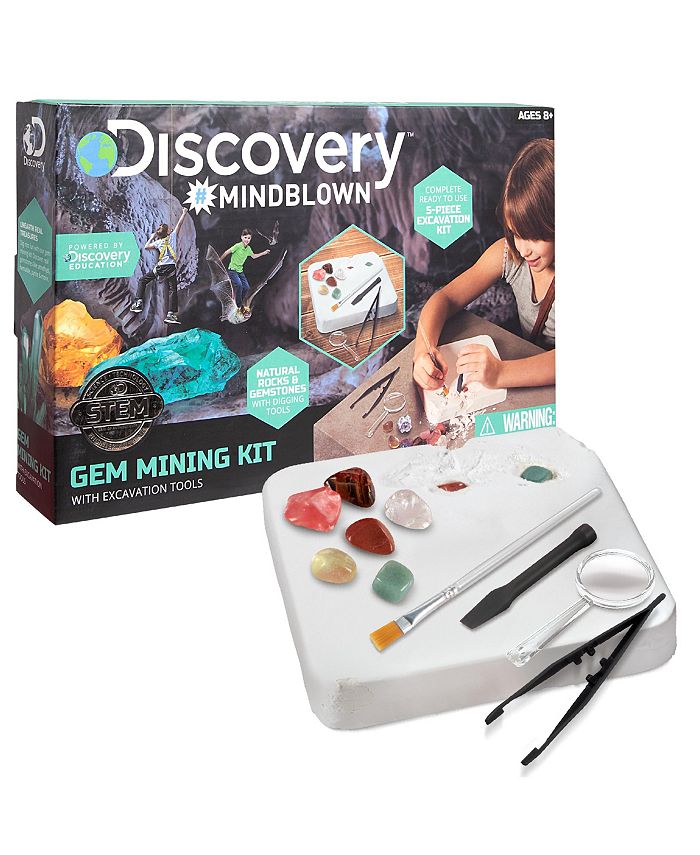 DISCOVERY #MINDBLOWN Gem Mining Kit (6 Gems + Tools) $8.95 at Macy's w ...