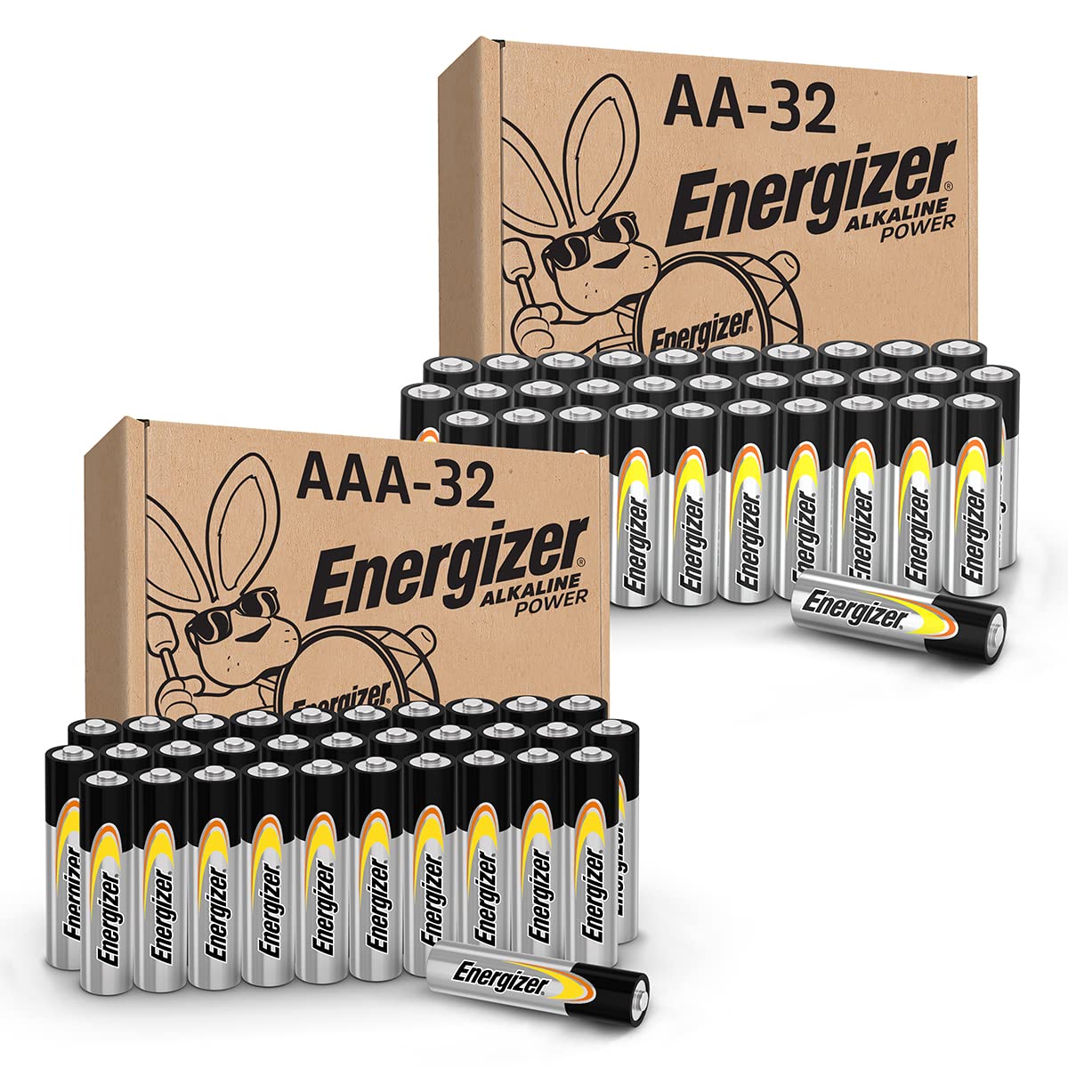 64-Count Energizer Alkaline Batteries (32-Count AA & 32-Count AAA) $27. ...