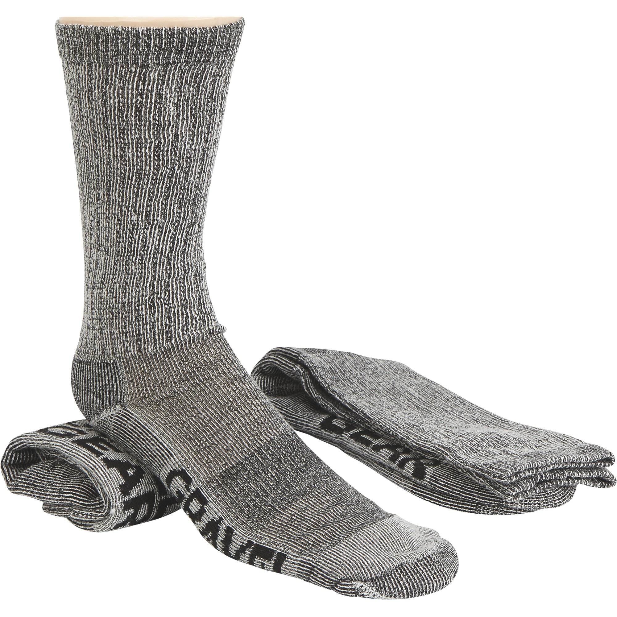 2-Pairs Gravel Gear Men's Merino Wool Blend Lightweight Crew Socks ...