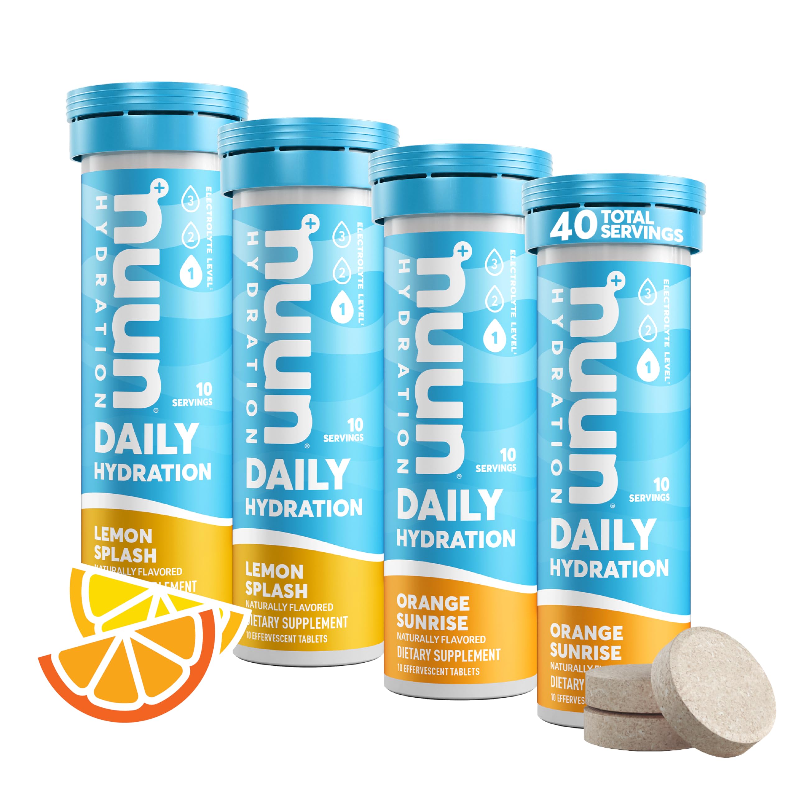 4-Pack 10-Count Nuun Sport Electrolyte Tablets (Mixed Citrus) $13.60 w ...