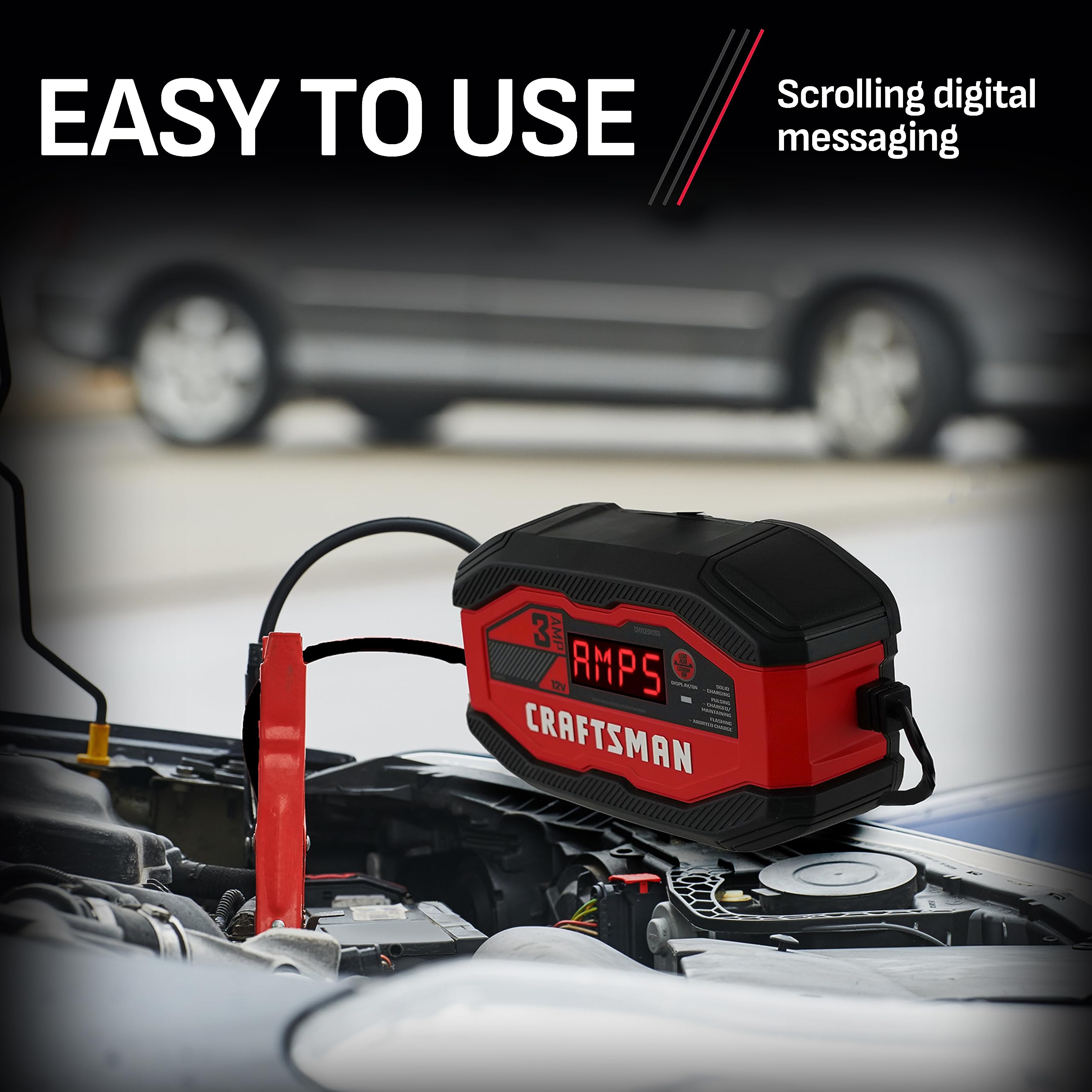 Craftsman 3A 12V Fully Automatic Battery Charger-$37.98 AC-Amazon