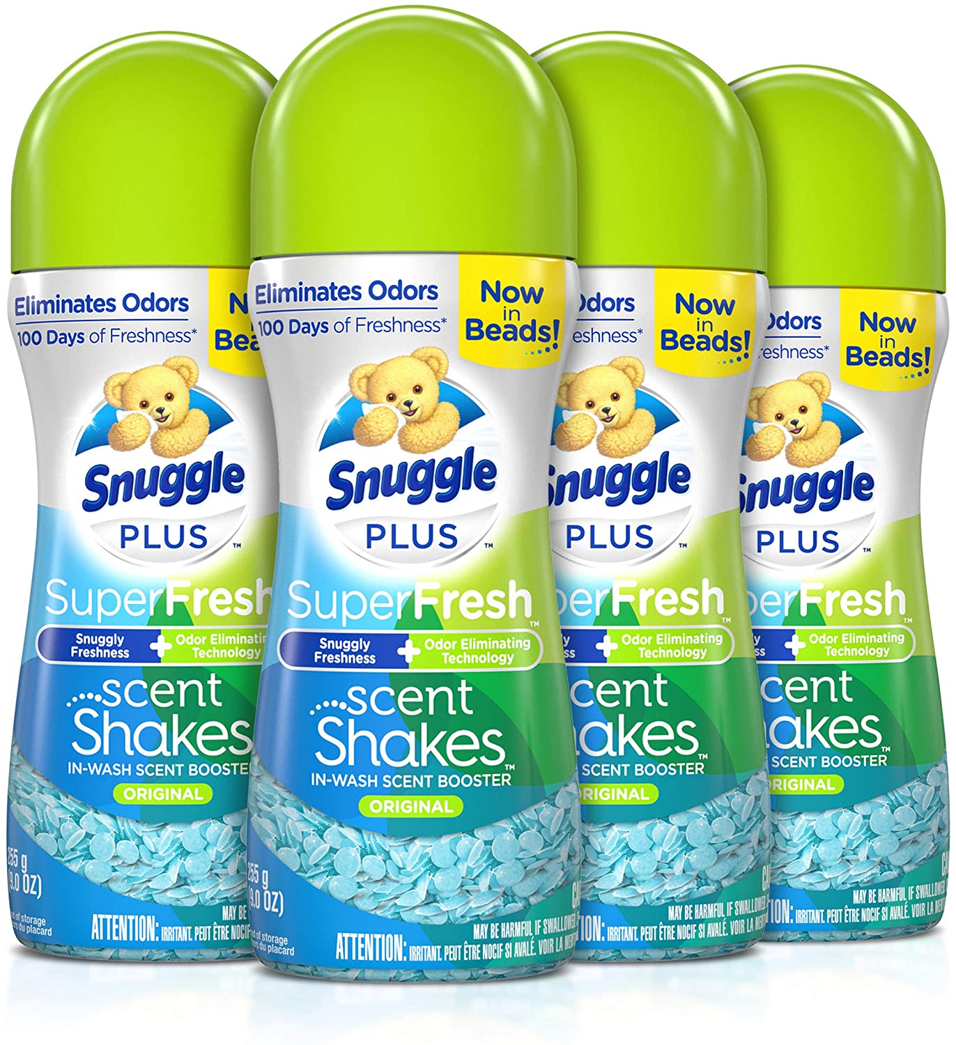 4 pack Snuggle Scent Shakes in-Wash Scent Booster Beads (Superfresh ...