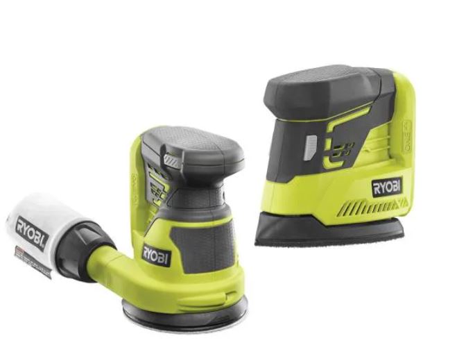 RYOBI ONE+: 18V Lithium-Ion 5" Random Orbit Sander w/ Corner Cat Finish ...