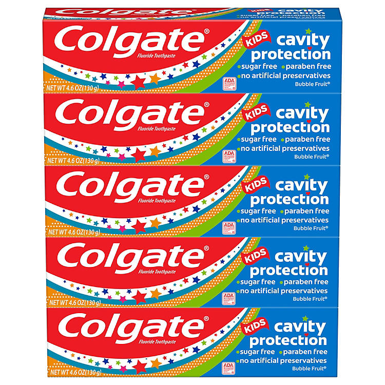 Sam's Club Members: 5-Ct 4.6oz Colgate Kids Toothpaste (Bubble Fruit)