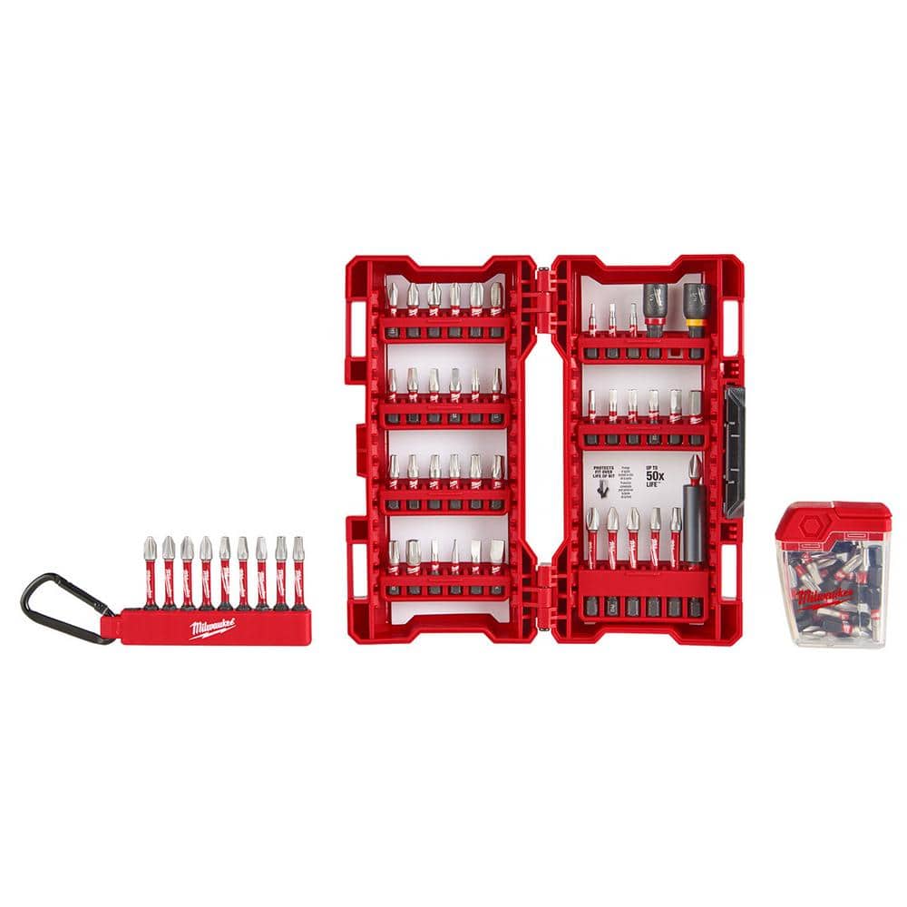 75 Piece Milwaukee SHOCKWAVE Impact Duty Alloy Steel Screw Driver Bit Set