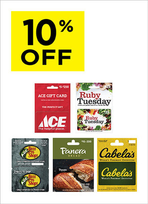 Dollar General in store only, 10% off Ace Hardware, Bass Pro Shops ...