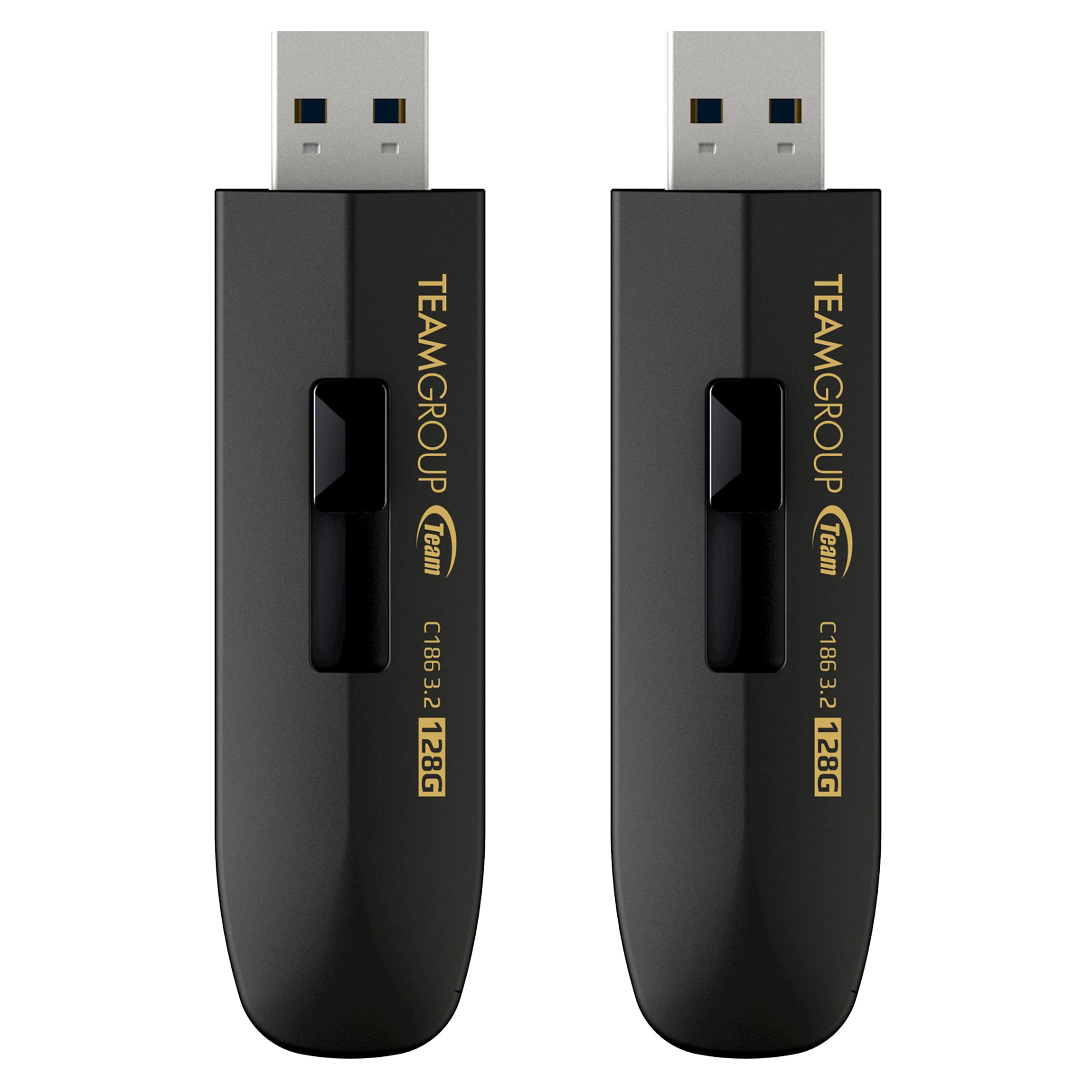 TEAMGROUP C145 128GB 2 Pack USB 3.2 Gen 1 (3.1/3.0) Read 100MB/s Flash ...