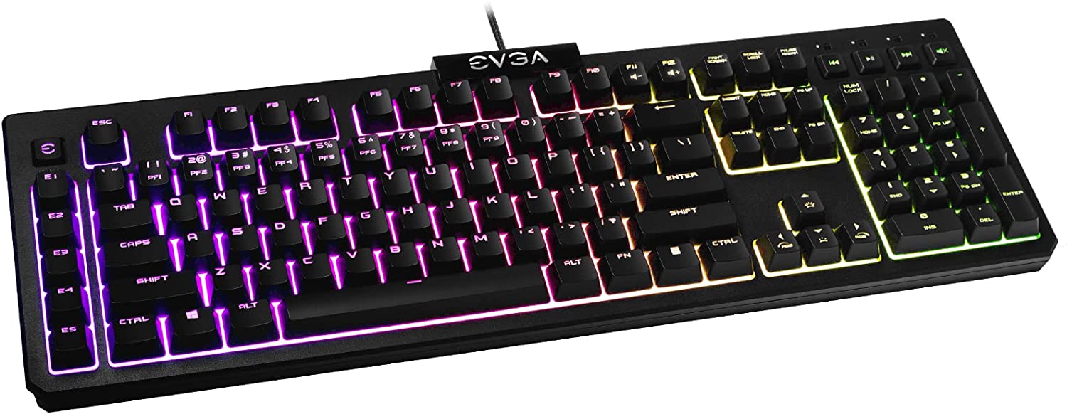 EVGA Z12 RGB Backlit Gaming Keyboard w/ Programmable Macro Keys
