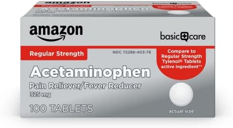 100-Count Amazon Basic Care 325mg Acetaminophen Tablets $2.24 w/ S&S ...