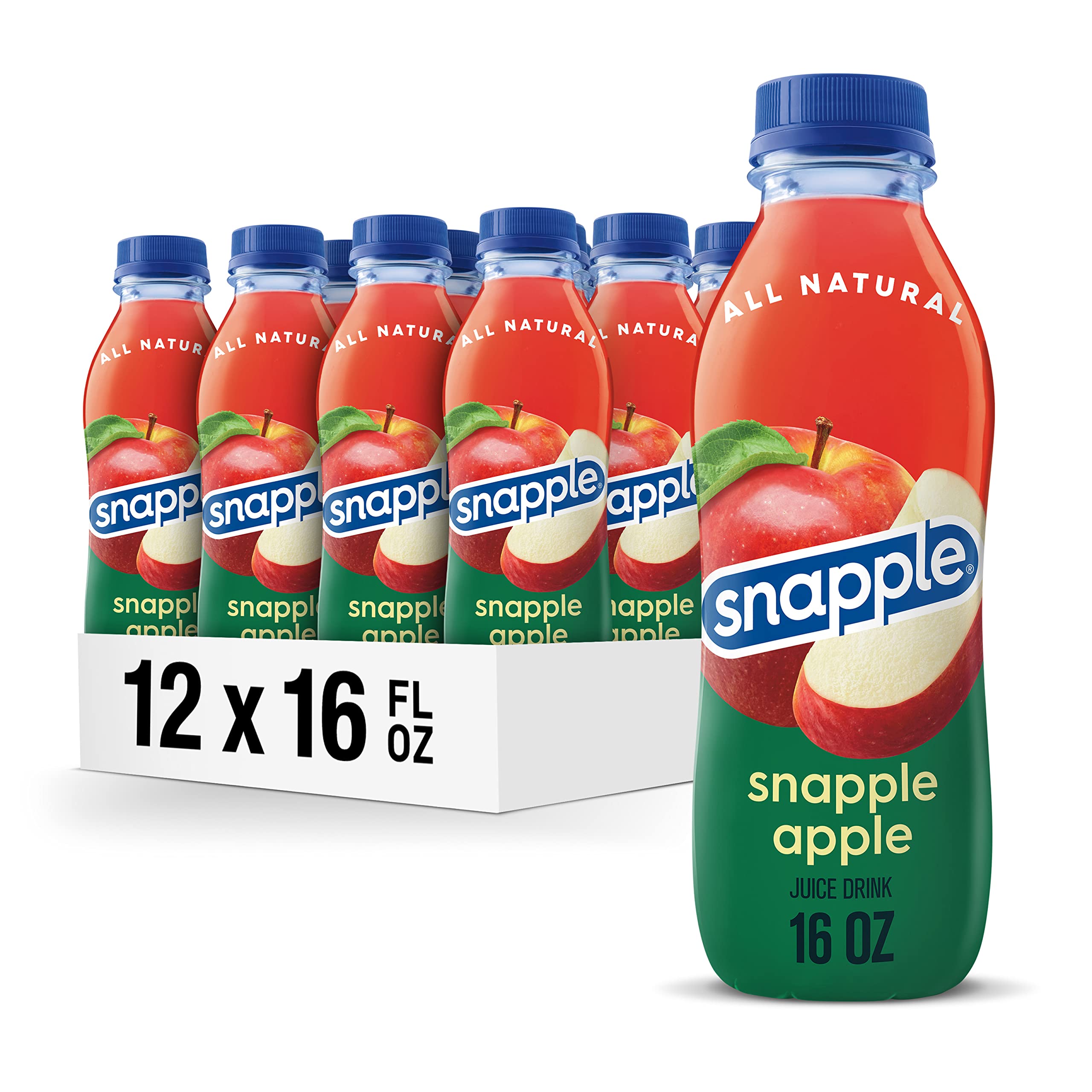 12-Pack 16-Oz Snapple Apple Juice Drink $9.48 w/ S&S + Free Shipping w ...