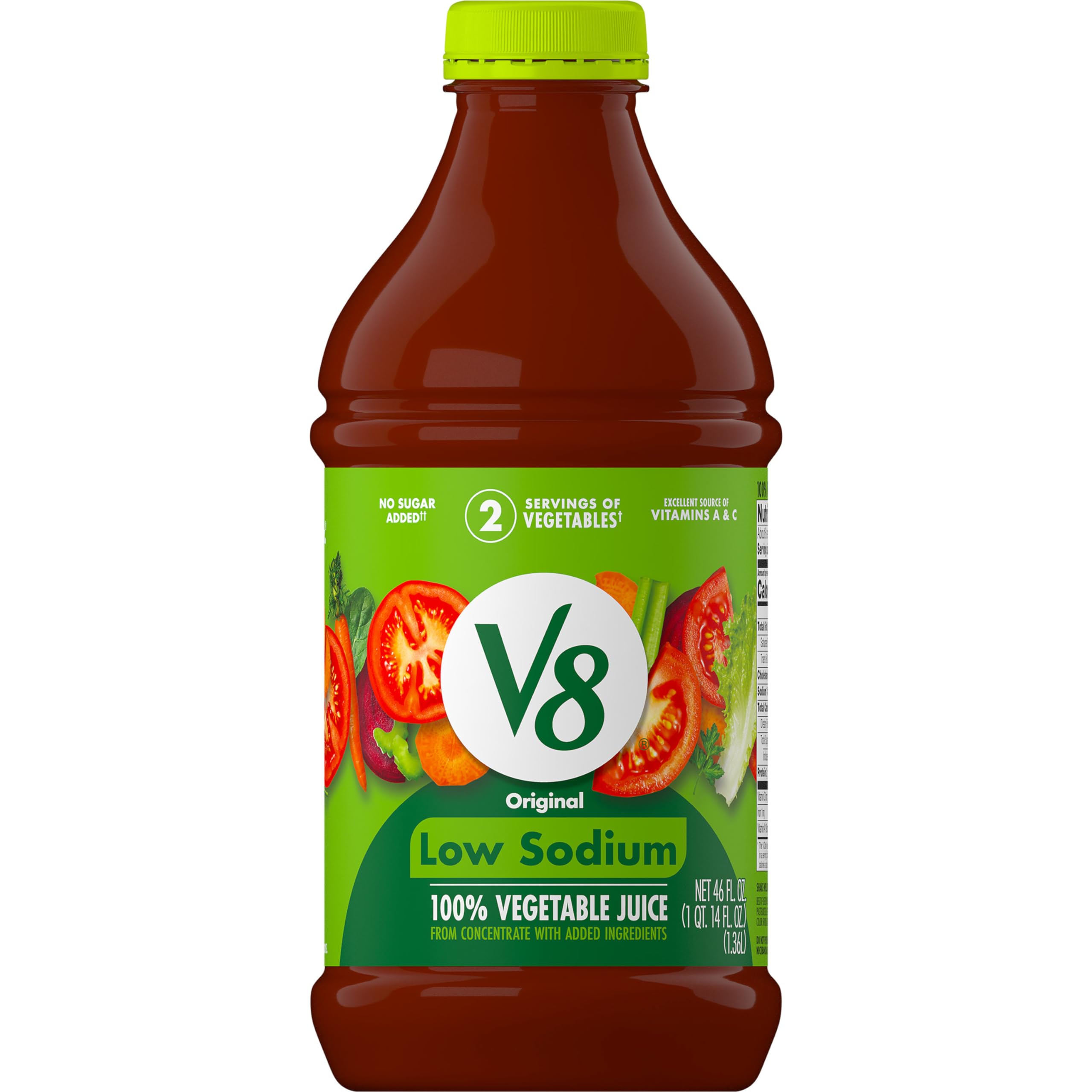 46 Oz V8 100 Vegetable Juice Low Sodium Original 1 80 W S S Free