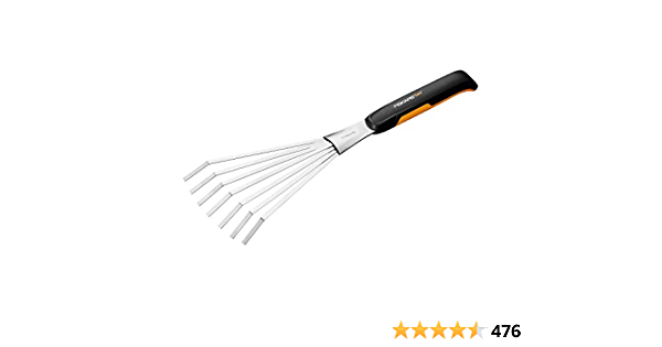 Fiskars 315520-1001 Xact Hand Garden Rake, Black/Slivler - $7.97