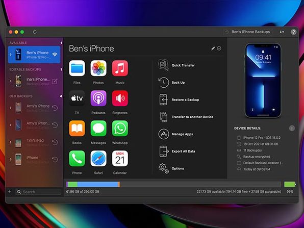 iMazing iPhone/iPad Device Manager Lifetime Device License for Mac or ...