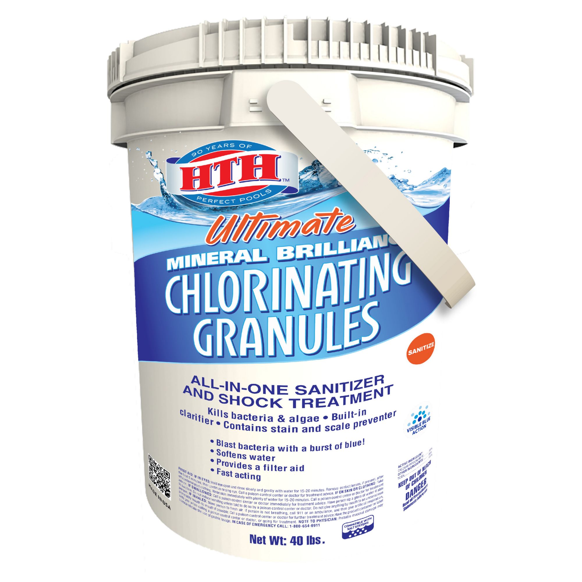 HTH Ultimate Chlorinating Granules (Chlorine)- All-in-One Sanitizer and ...