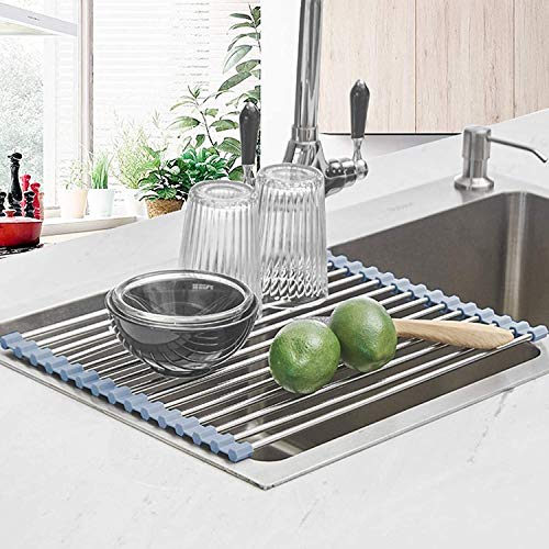 17'' x 11'' Seropy Over The-Sink Roll Up Dish Drying Rack $6.82 + Free ...