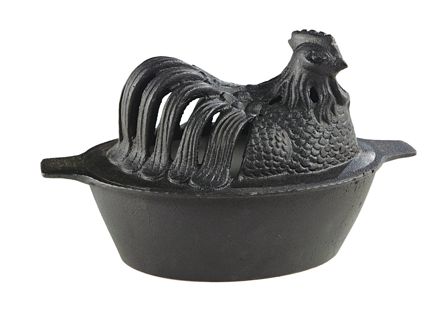 1-Quart Cast Iron Wood Stove Chicken Steamer Humidifier $21 + Free ...