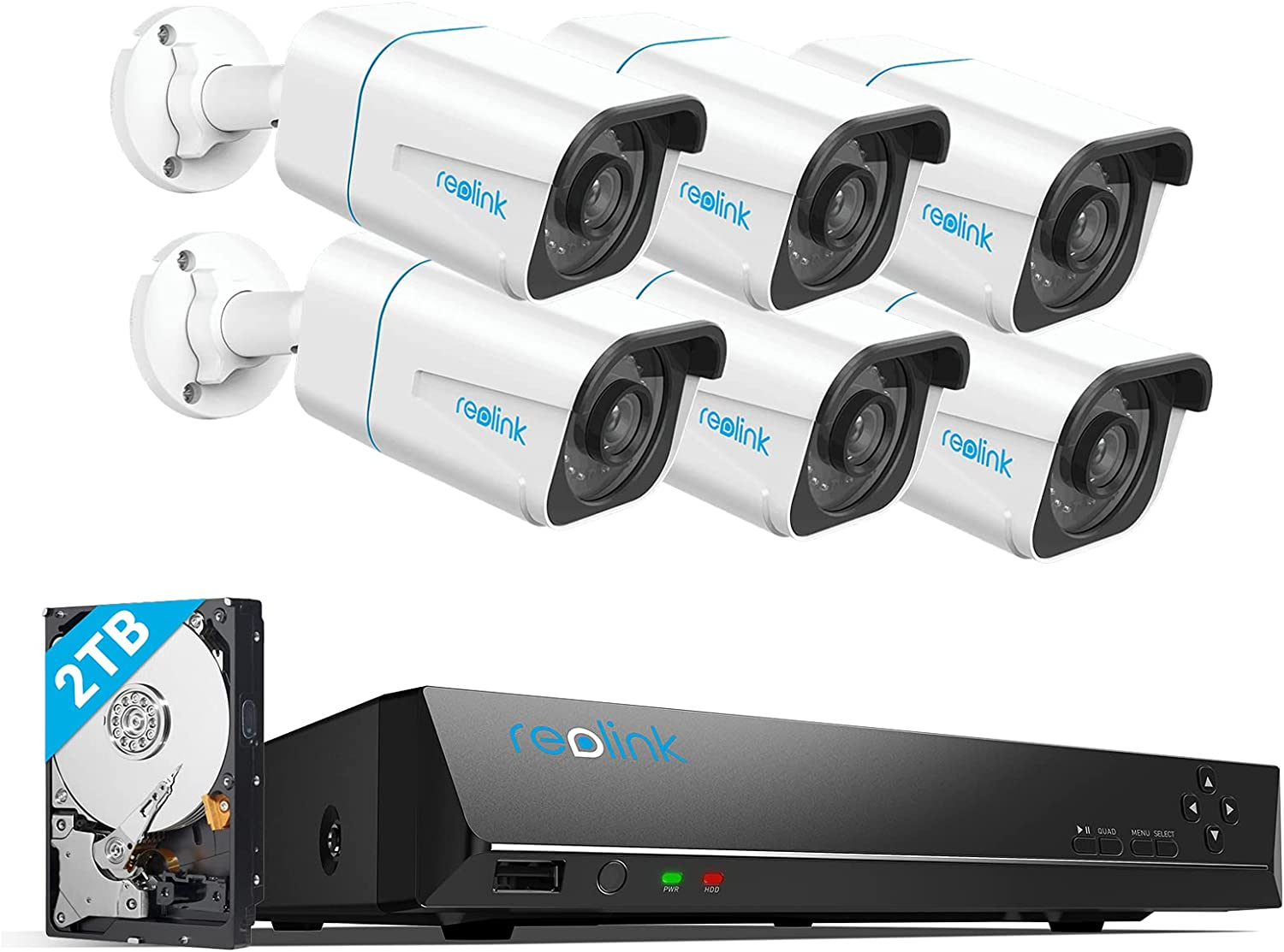 REOLINK 4K Security Camera System, 6pcs H.265 PoE Wired Bullet 4K/8CH ... REOLINK 4K Security Camera System, 6pcs H.265 PoE Wired Bullet 4K/8CH ...