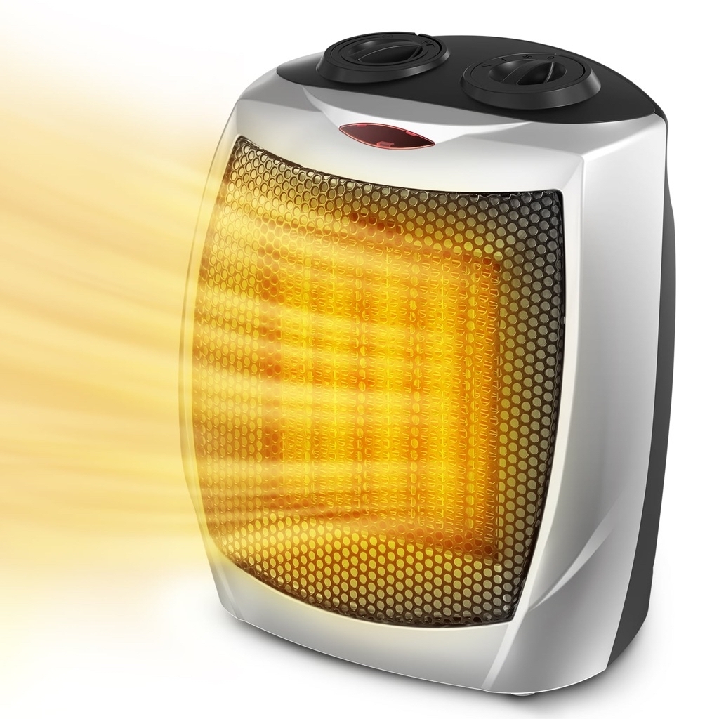walmart -Auseo Space Heater, 1500W/750W ETL Ceramic Small Heater with ...