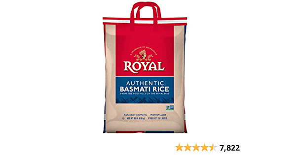Authentic Royal Royal Basmati Rice, 15-Pound Bag, White - $15.59